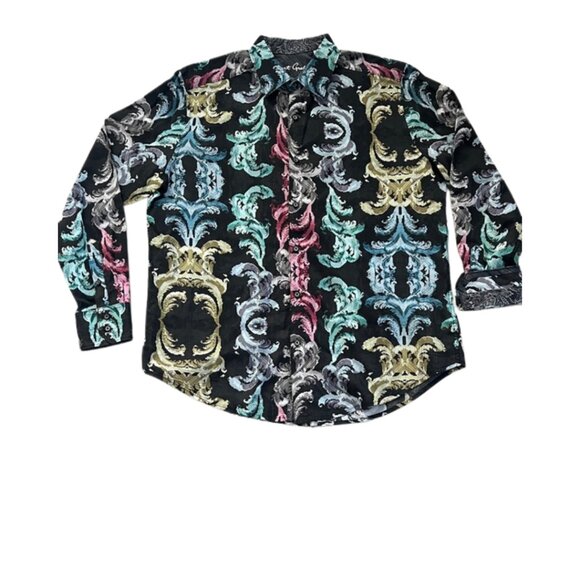 Robert Graham | Shirts | Robert Graham Buttondown Black Shirt With ...